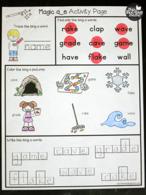 Magic e Activity Pages - This Reading Mama's Shop