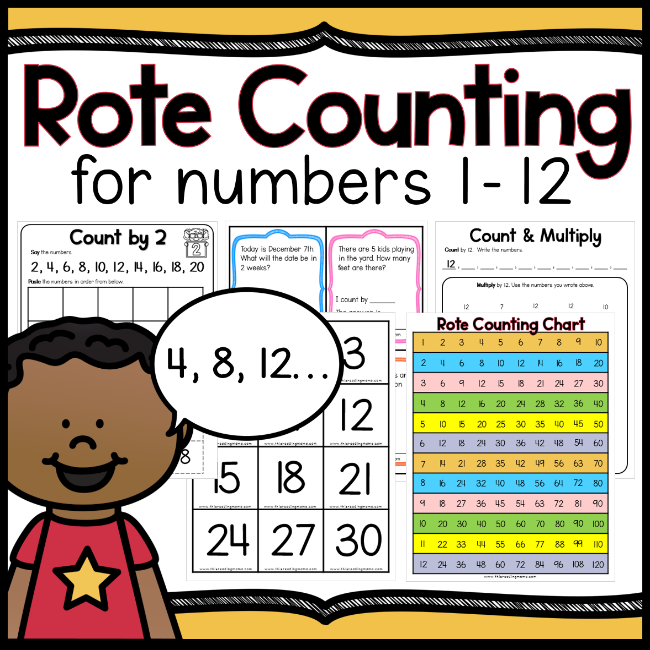Rote Counting Pack Numbers 1 12 This Reading Mama Rote Counting Pack Numbers 1 12 This Reading Mama